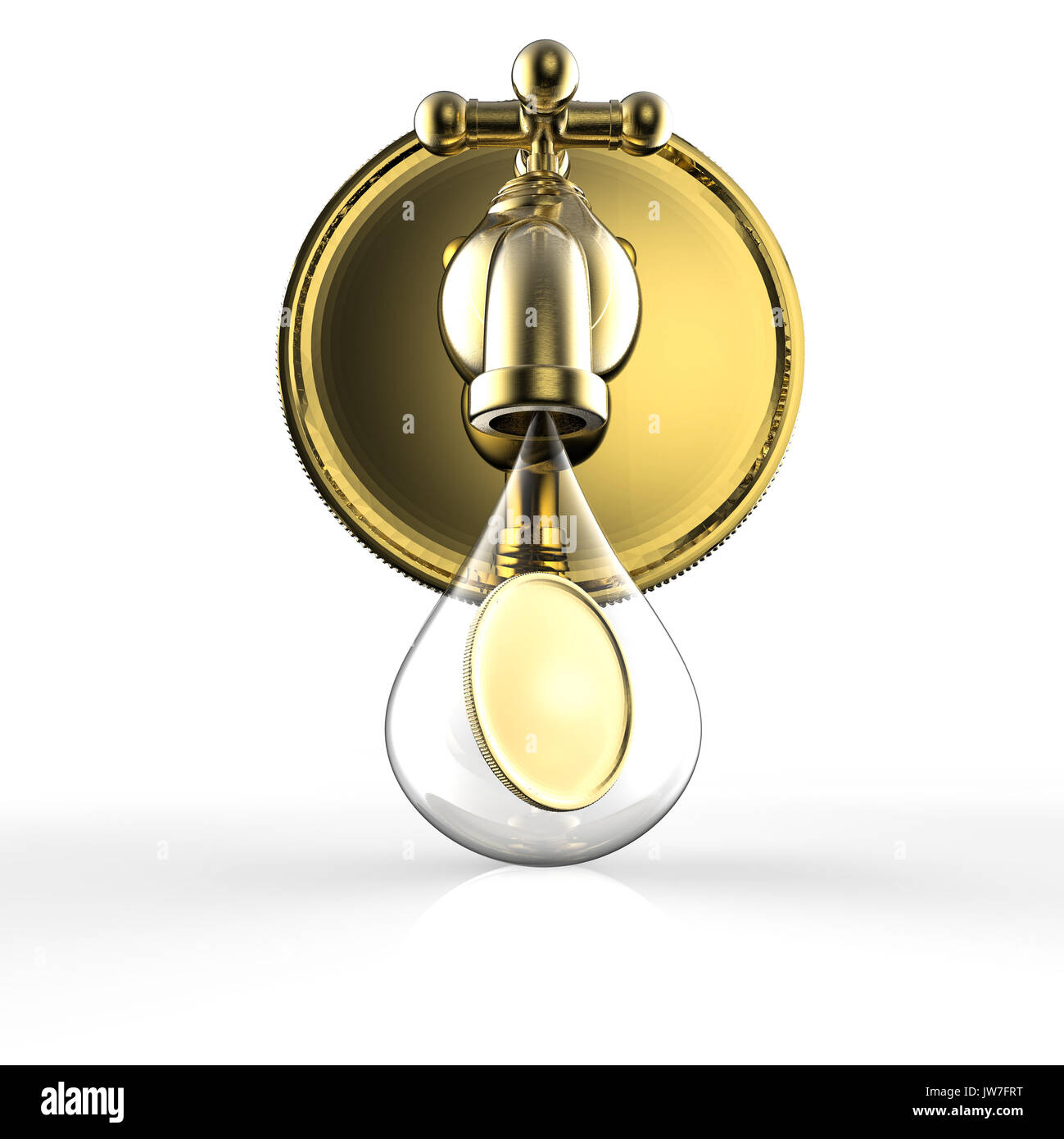 Gold tap money hi-res stock photography and images - Alamy