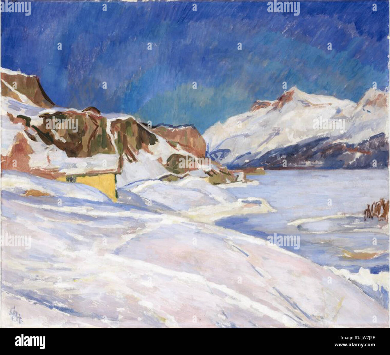 Giovanni Giacometti, Winter Landscape near Capolago, 1930 Stock Photo ...