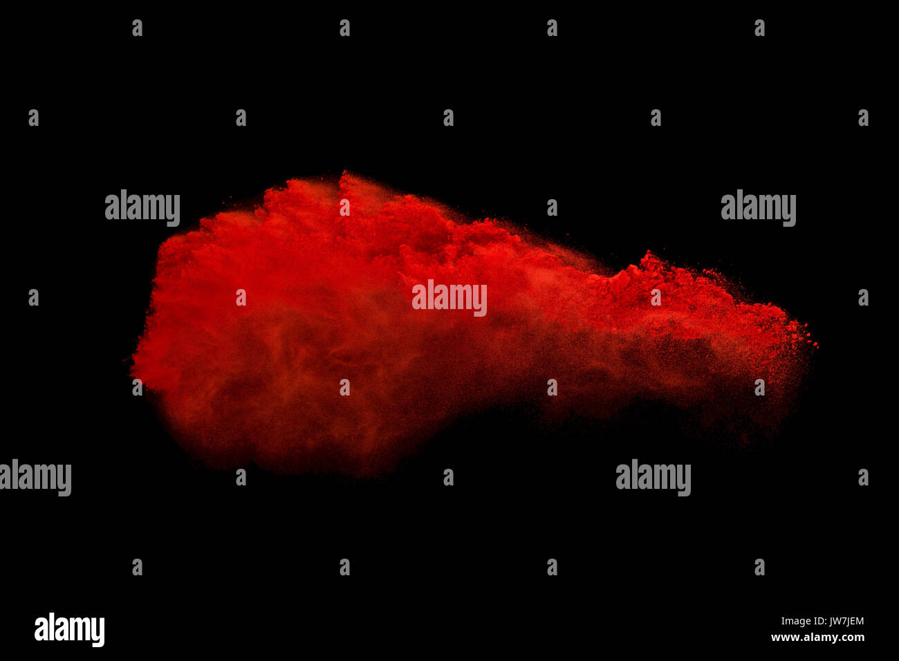 Red colorful powder splash on black background Stock Photo - Alamy