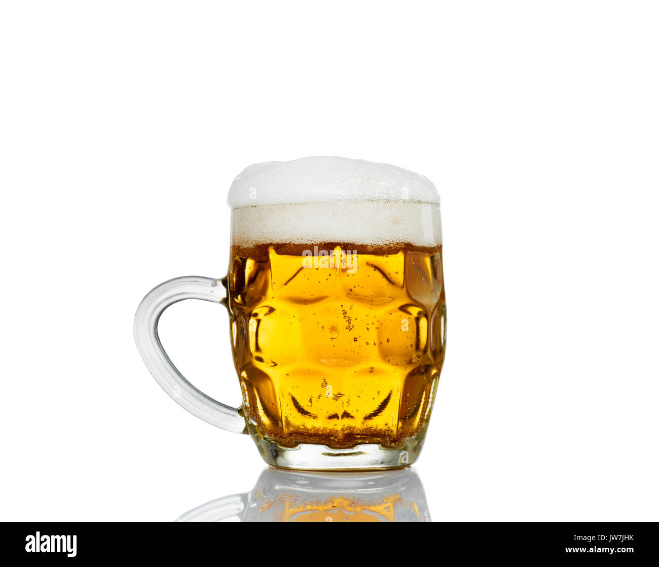 Frosty mug of beer isolated on white background Stock Photo - Alamy