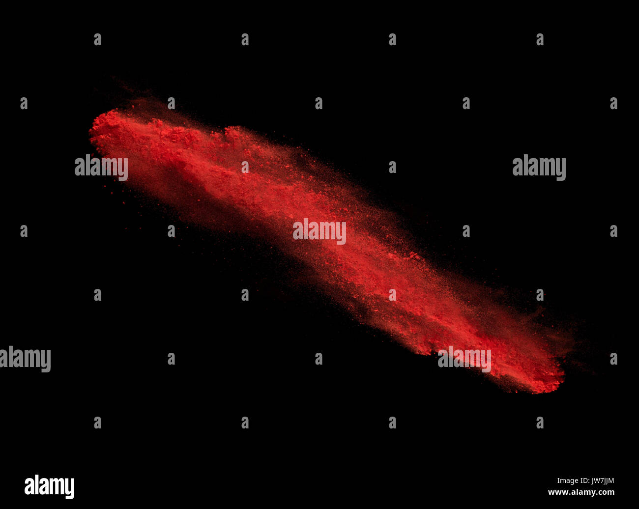 Powder paint explosion red background hi-res stock photography and ...