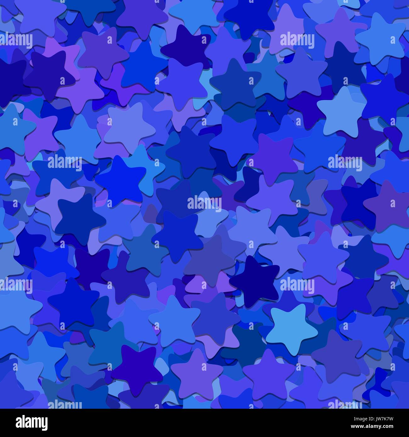 Repeating Star Pattern Background Vector Illustration From Rounded