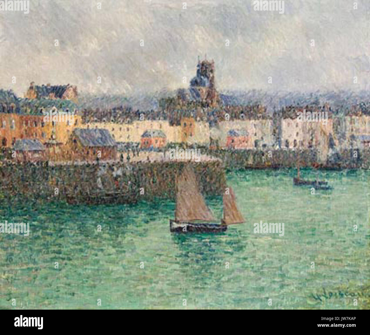 Port of Dieppe Gustave Loiseau Stock Photo - Alamy