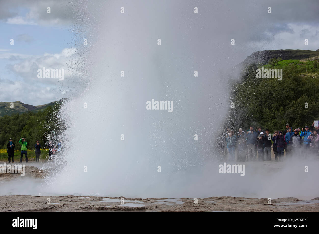 Welcome to Geysir and the Surrounding area, Iceland Stock Photo - Alamy