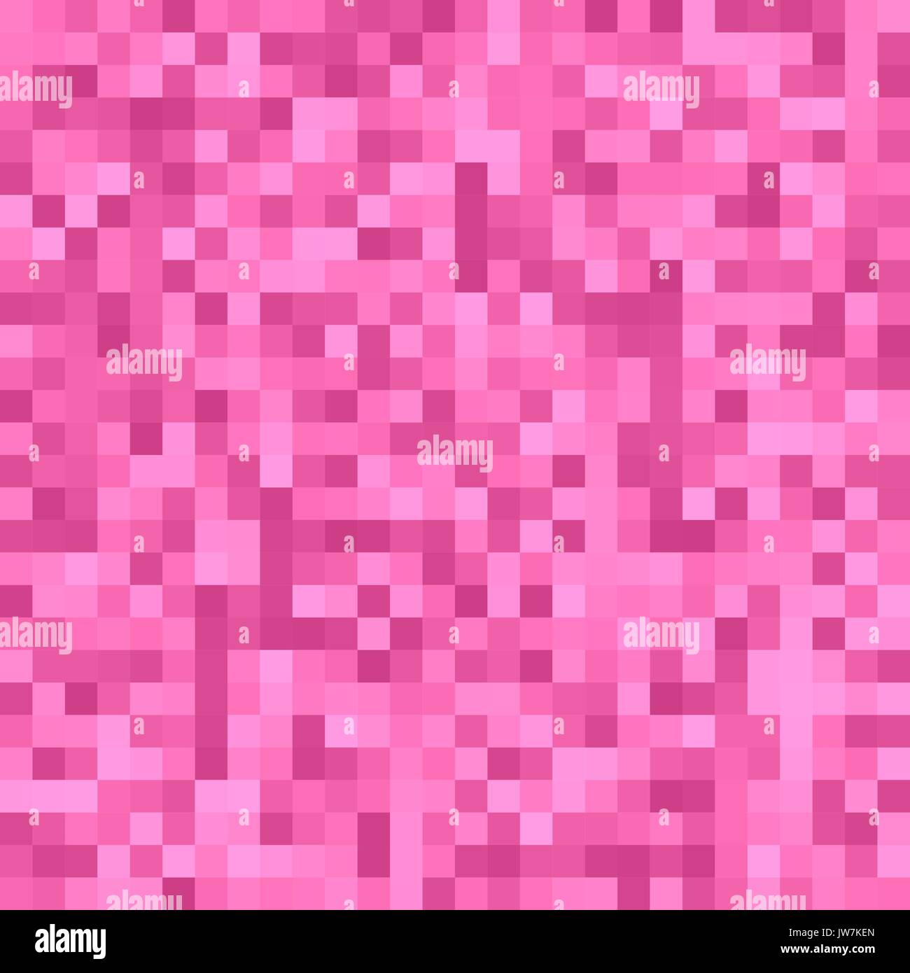 Pink pixel square tiled mosaic background - geometric vector graphic ...