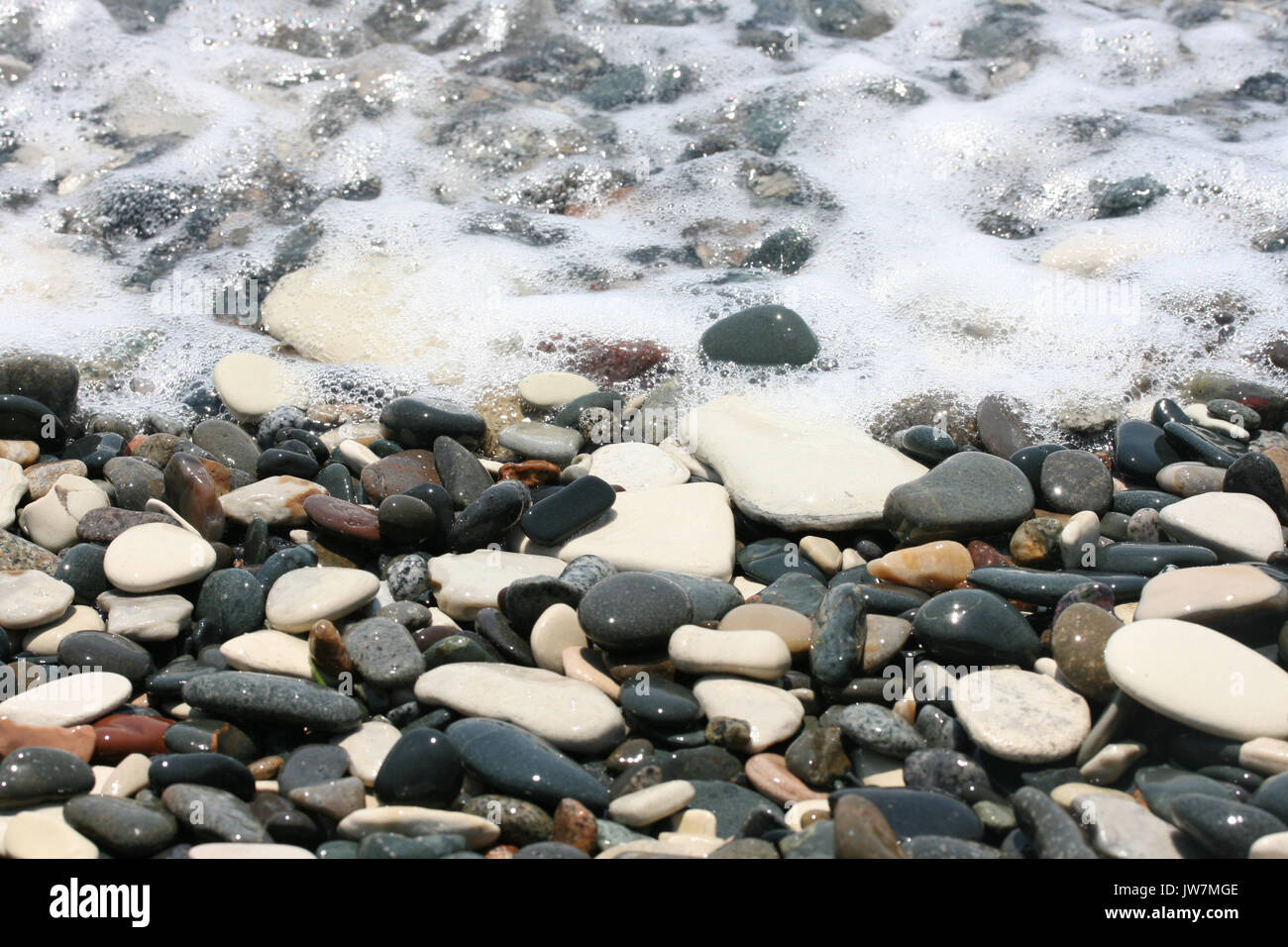 Pebbles on a Beach Stock Photo - Alamy