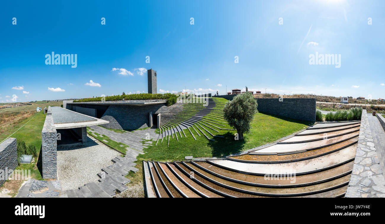 Exterior Panoramic view of famous Sancaklar Camii mosque, TURKEY ...