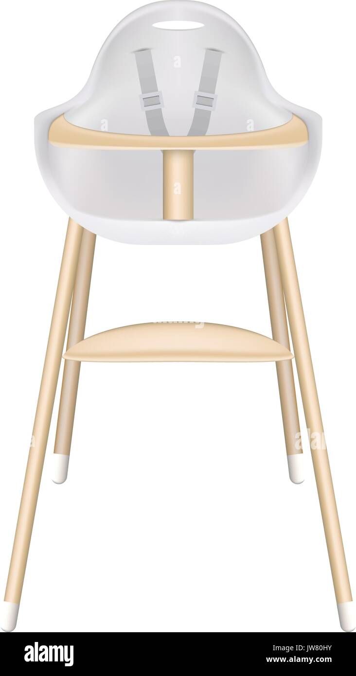 Child high chair table kitchen Stock Vector Images - Alamy