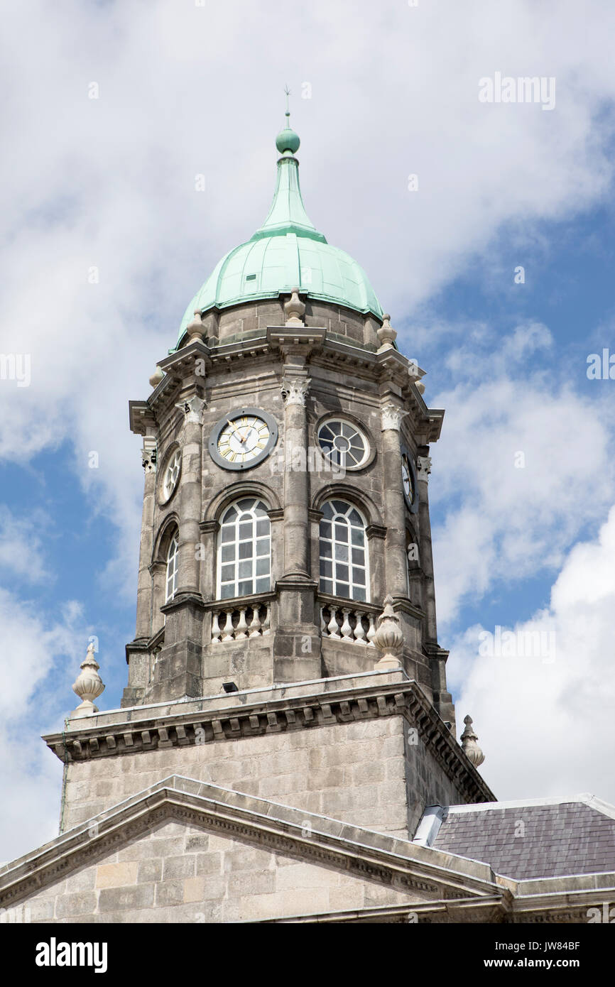 Bedford Tower at Dublin Castle, this clock tower dates to 1761 Stock ...
