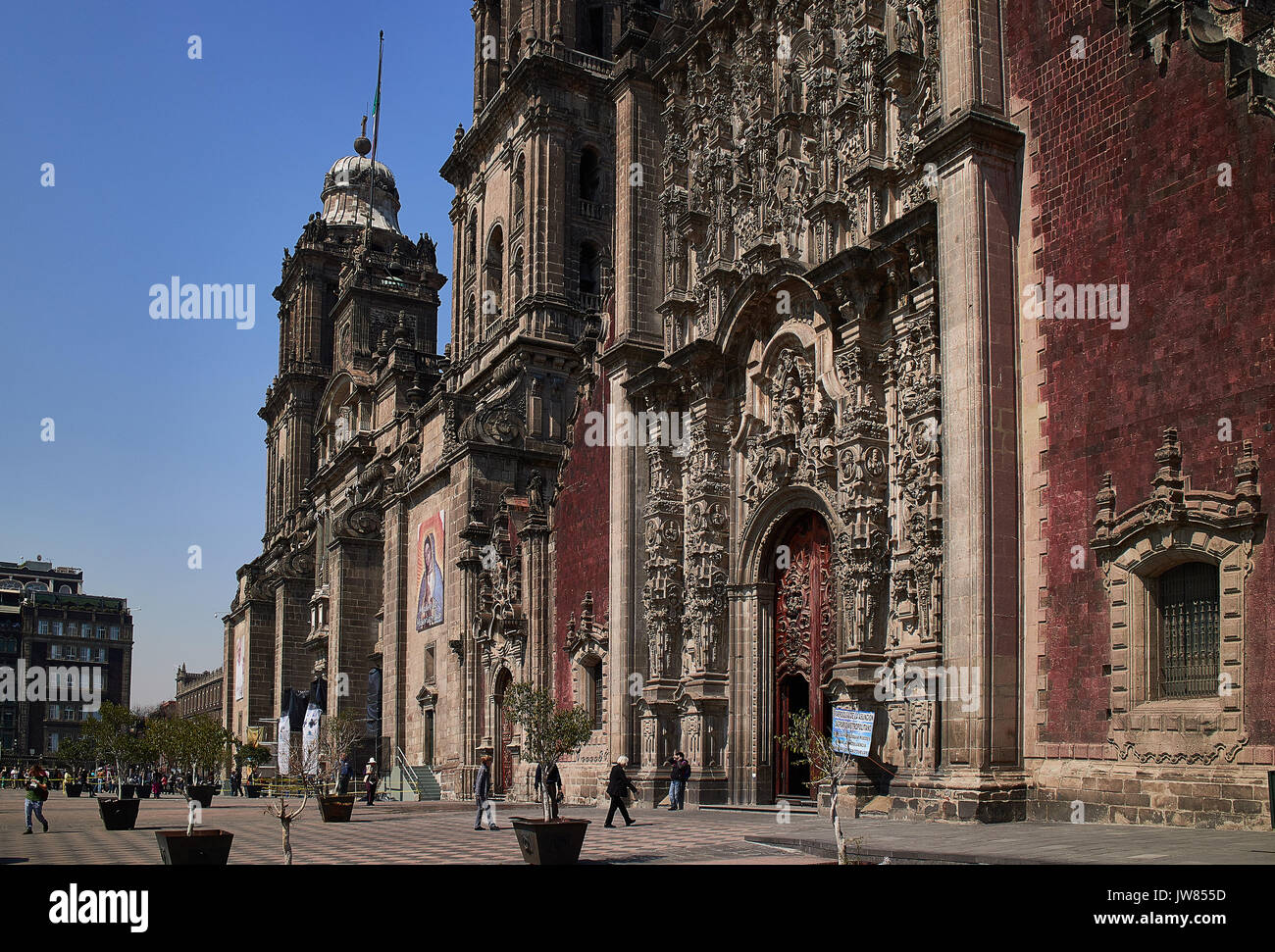 America; Mexico; Mexico City; Historical Center; The Zocalo o ...
