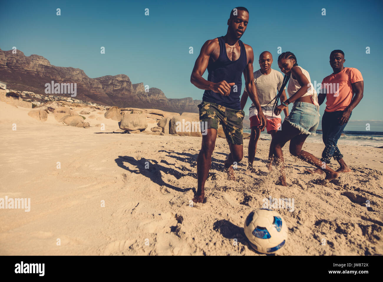 Football together hi-res stock photography and images - Alamy