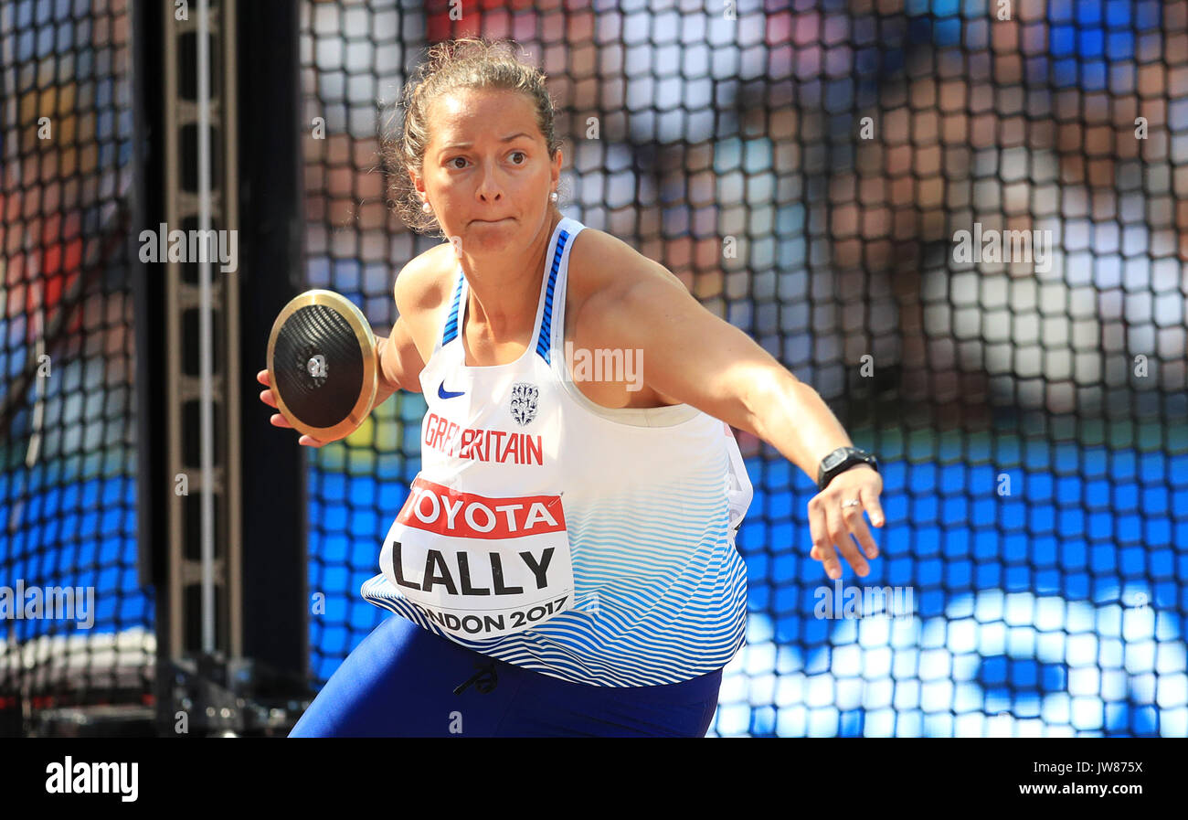 Great Britain's Jade Lally competes in the Women's Discus Throw ...