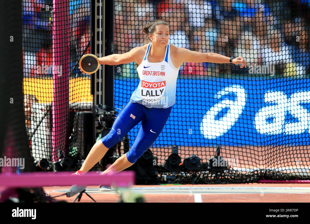 Great Britain's Jade Lally competes in the Women's Discus Throw ...
