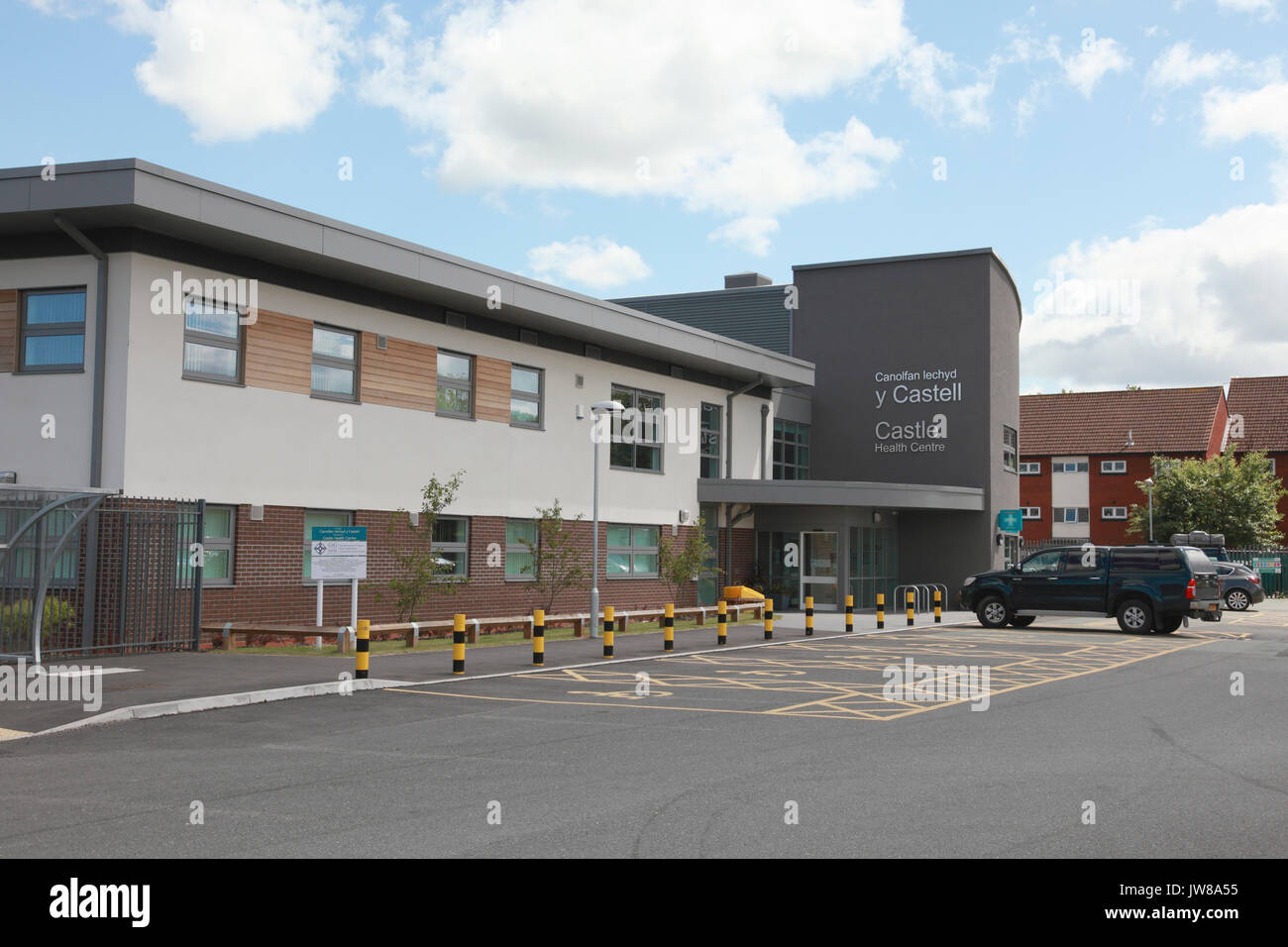 The new health centre, Castle Health Centre, in Chirk, near Wrexham ...