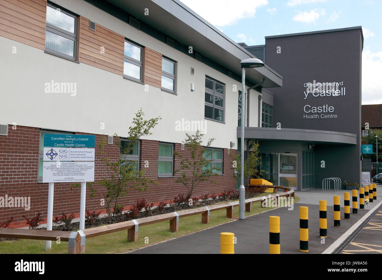 The new health centre, Castle Health Centre, in Chirk, near Wrexham ...