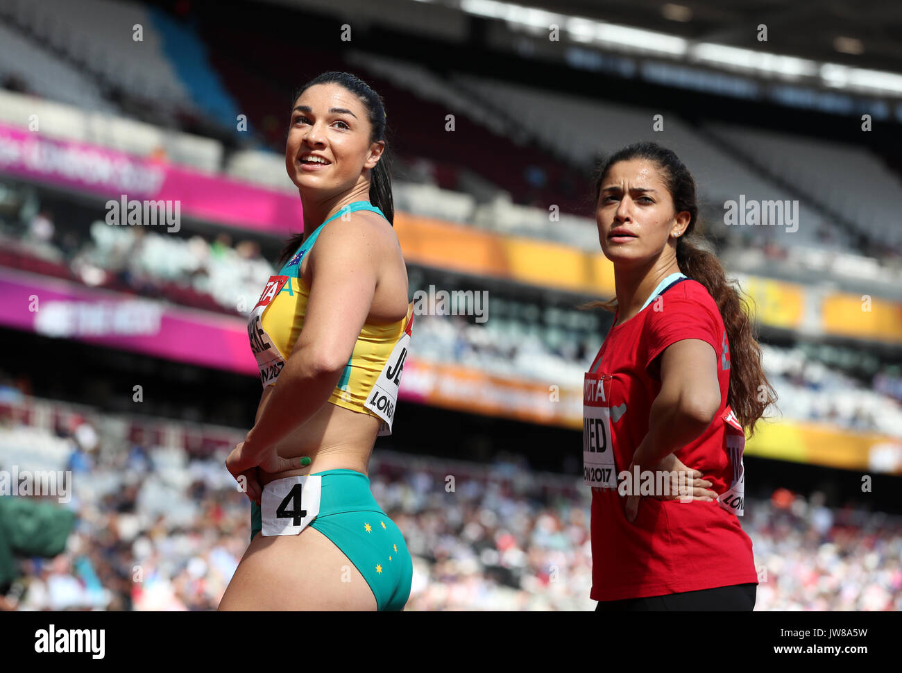 Australia's Michelle Jenneke after competing in the women's 100m ...