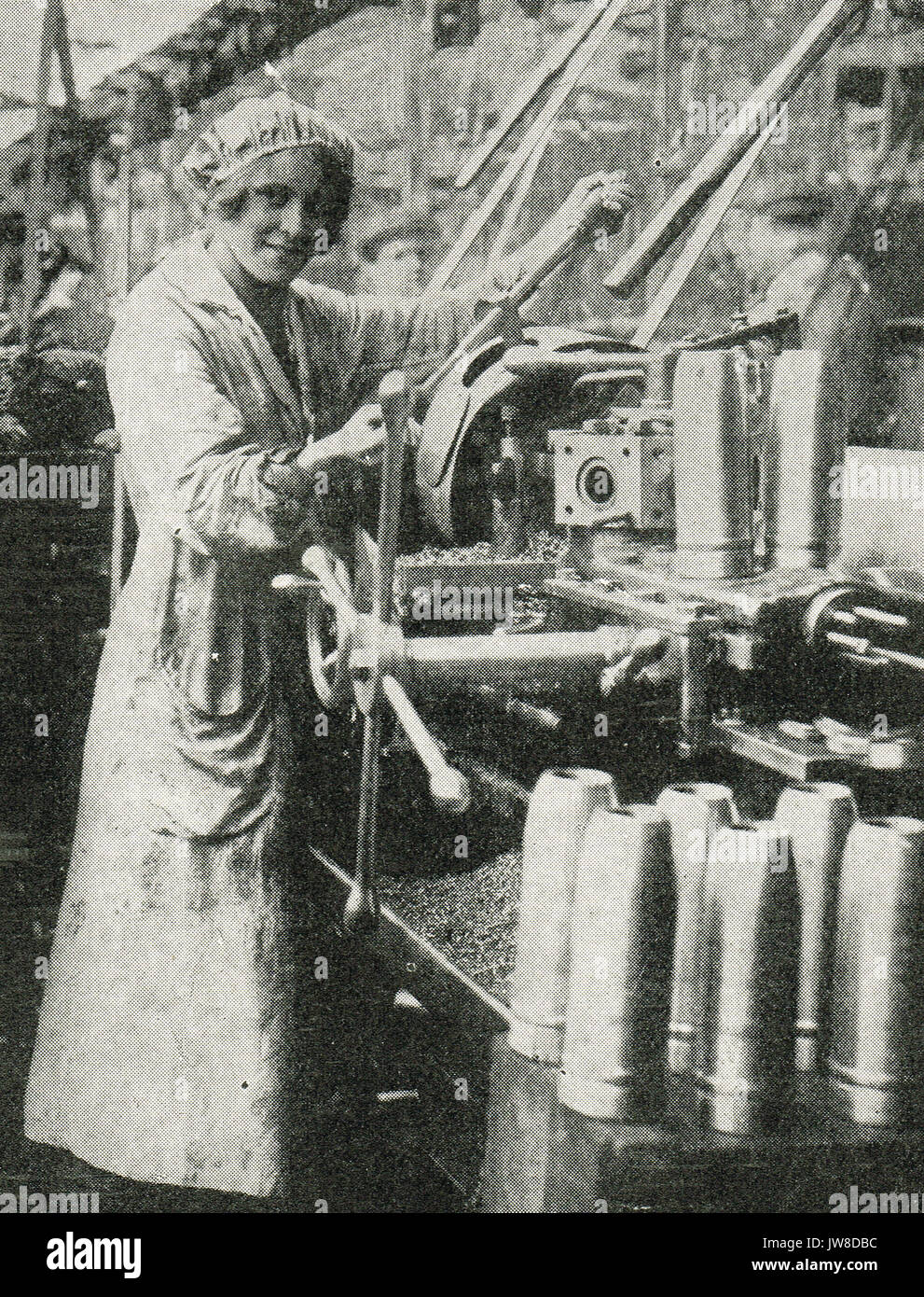 Female Munitions factory worker. Bristol, England, WW1 Stock Photo - Alamy