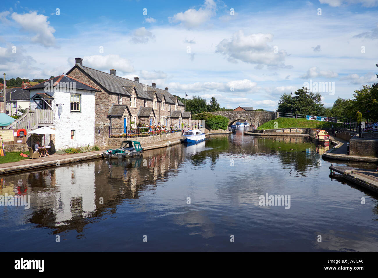 Brecon canal basin Powys Wales UK Stock Photo - Alamy