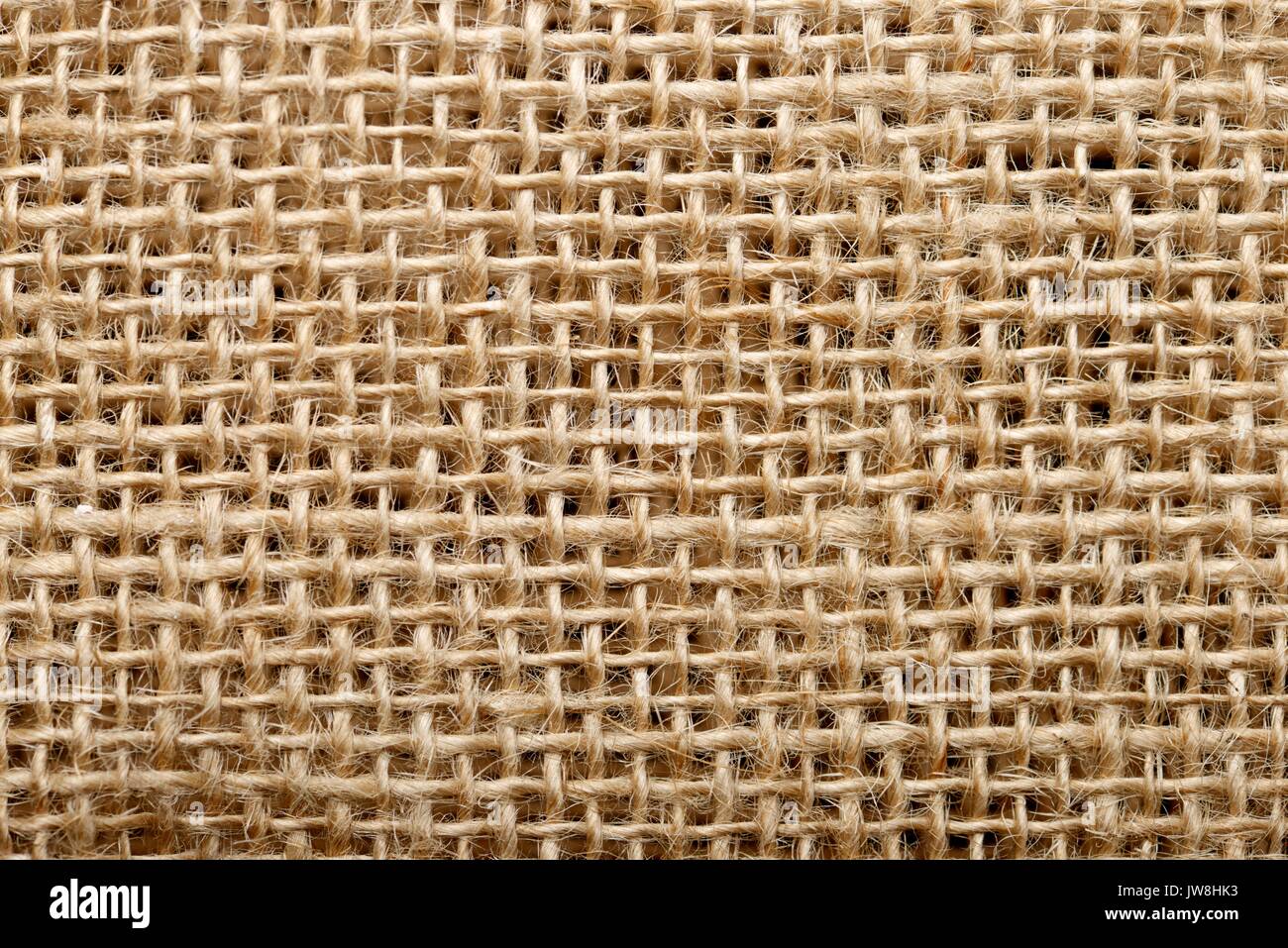 Close up of natural burlap hessian sacking Stock Photo - Alamy