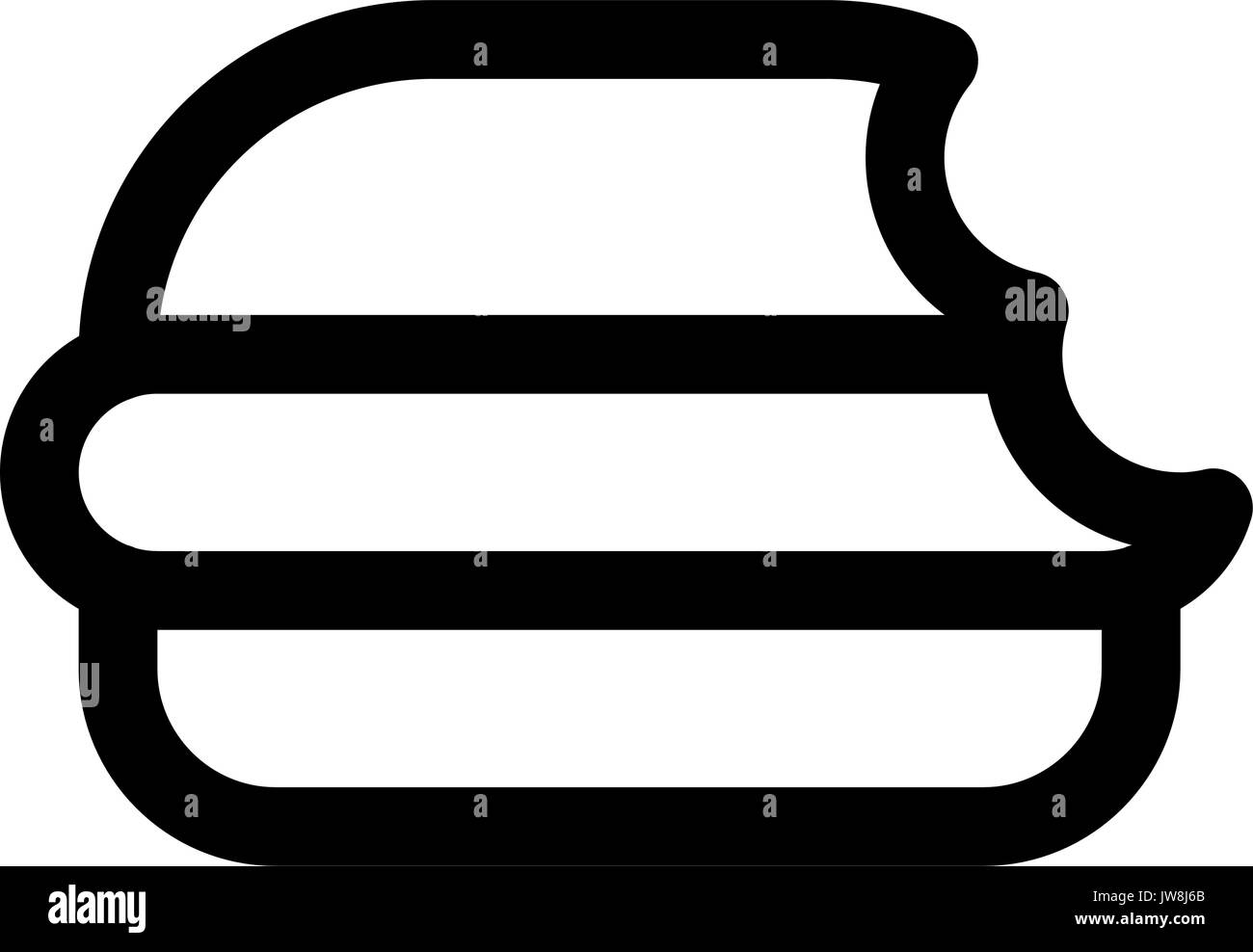 Burger bite icon hi-res stock photography and images - Alamy