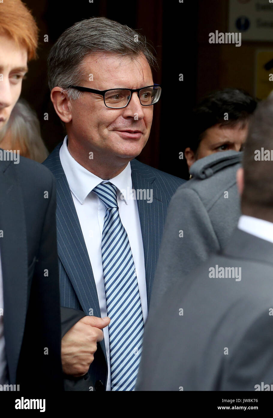 David Logan, father of Blair and Cameron Logan, leaves the High Court ...