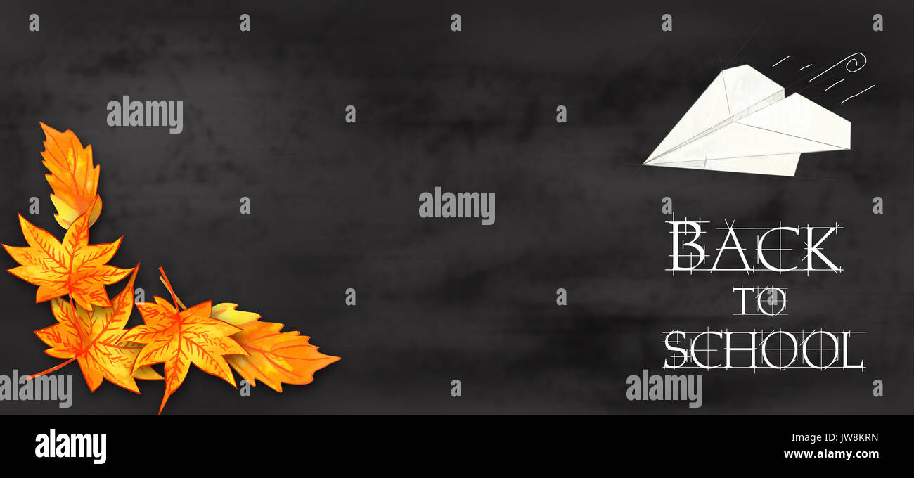 back to school horizontal background Stock Photo - Alamy