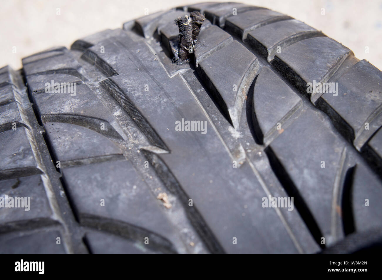 tyre puncture, tubeless tire, tires, tyre, tyres, wheel, wheels Stock ...