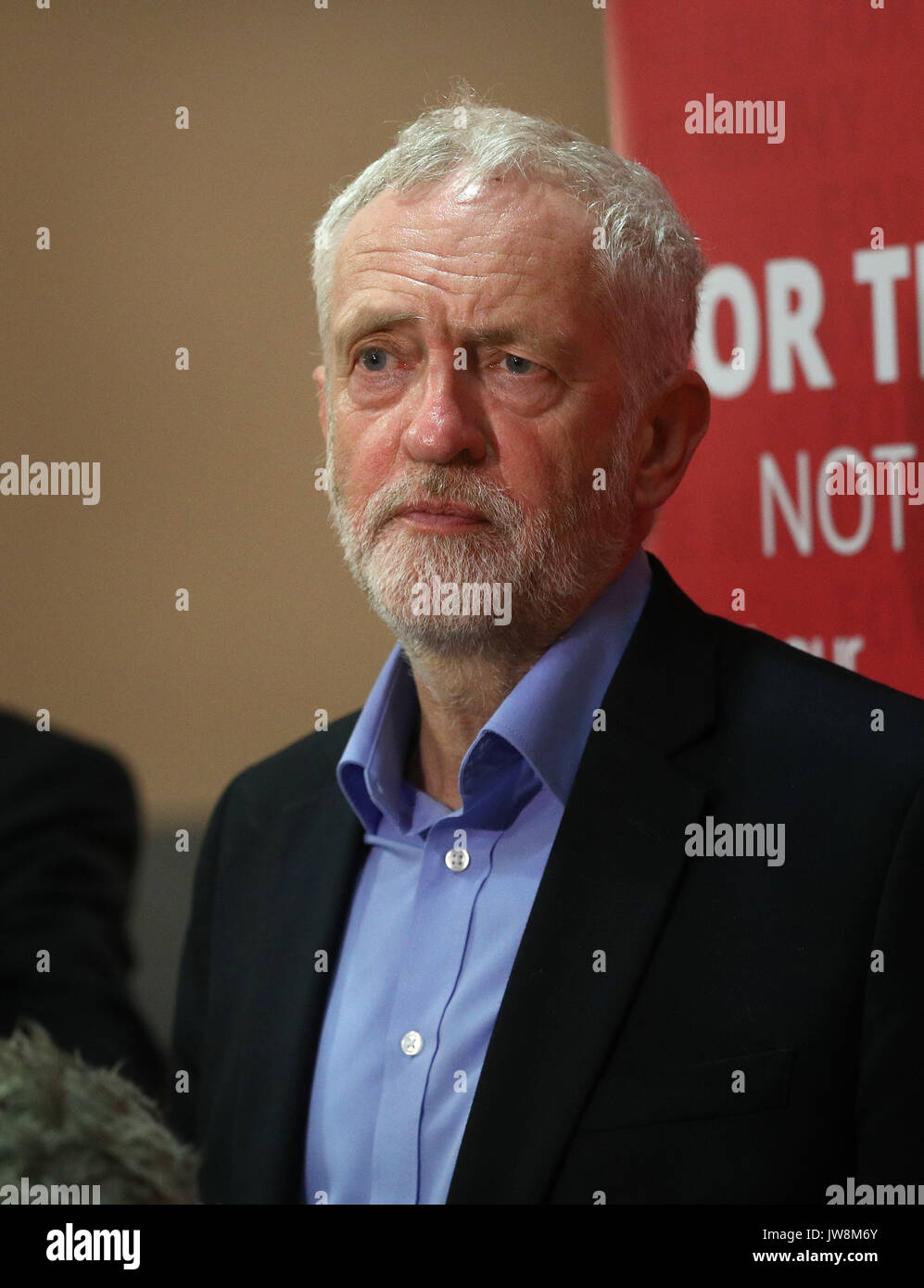 Labour leader Jeremy Corbyn attends a Labour Party members event at ...