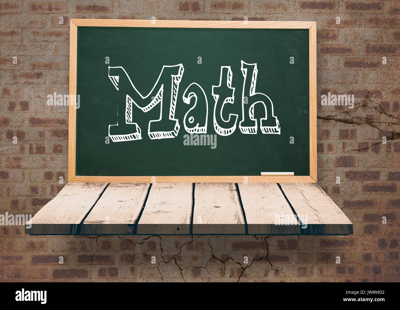 Digital composite of Math on blackboard Stock Photo - Alamy