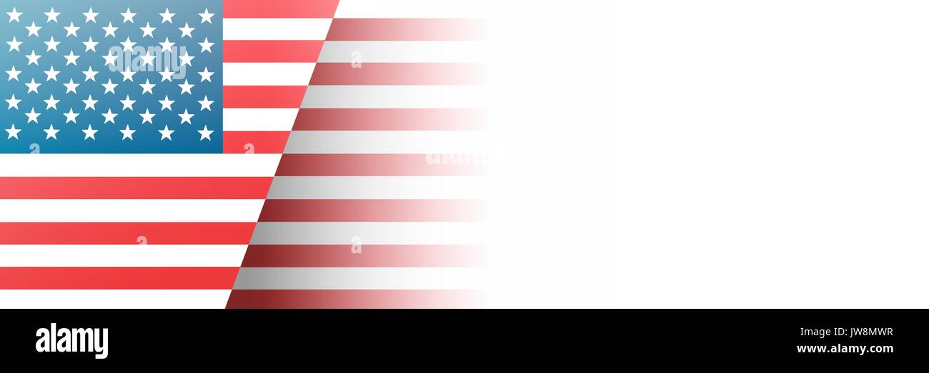 Digital composite of Vector USA flag with white transition Stock Photo ...