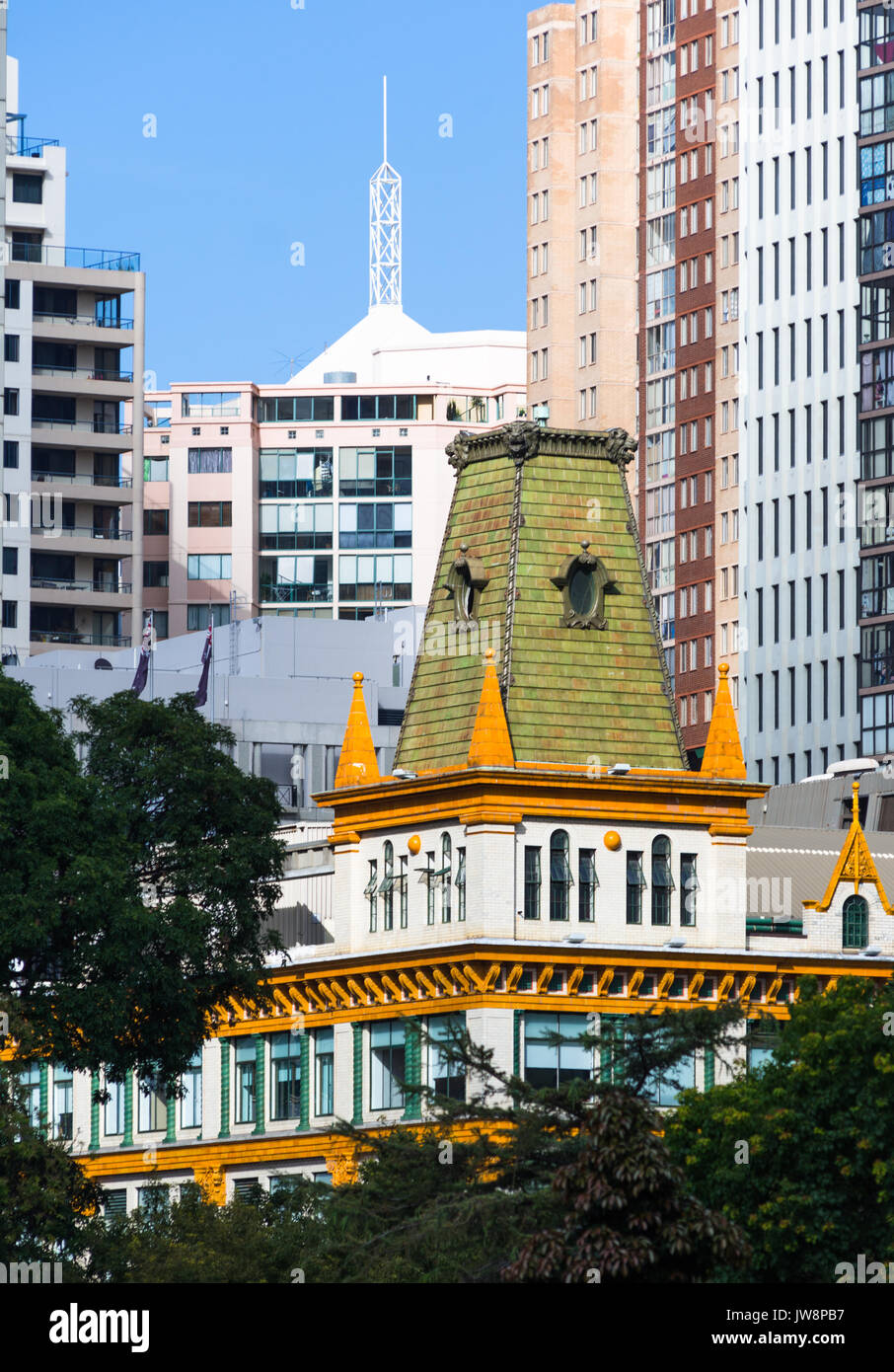 Former "Mark Foy's Emporium" building seen from Hyde park, Sydney ...