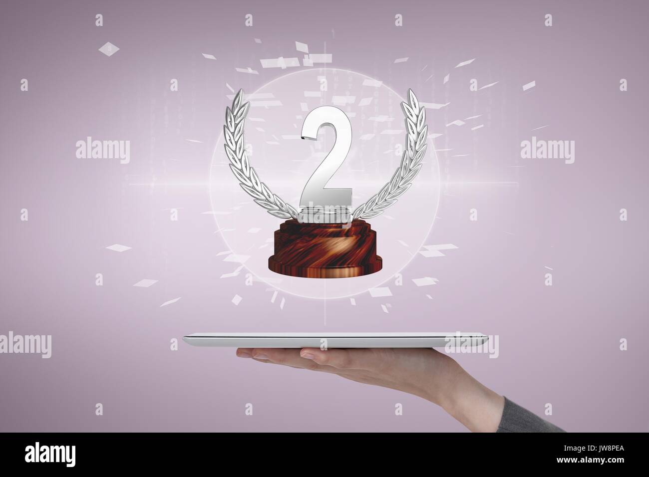 Black man hand holding a trophy hi-res stock photography and images - Alamy