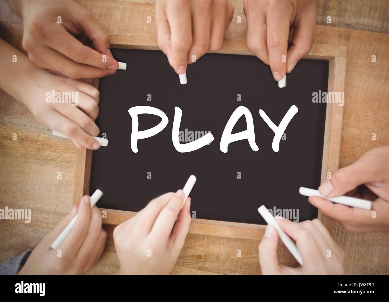 Man reading text on blackboard hi-res stock photography and images - Alamy