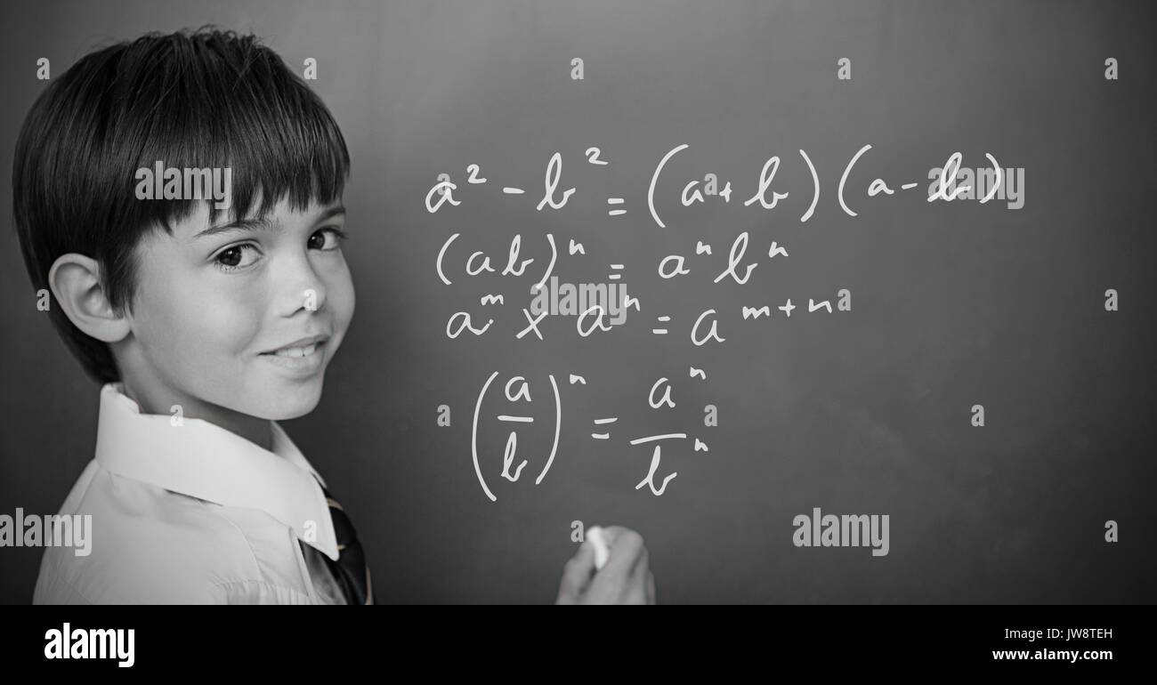 Pupil boy child math Black and White Stock Photos & Images - Alamy