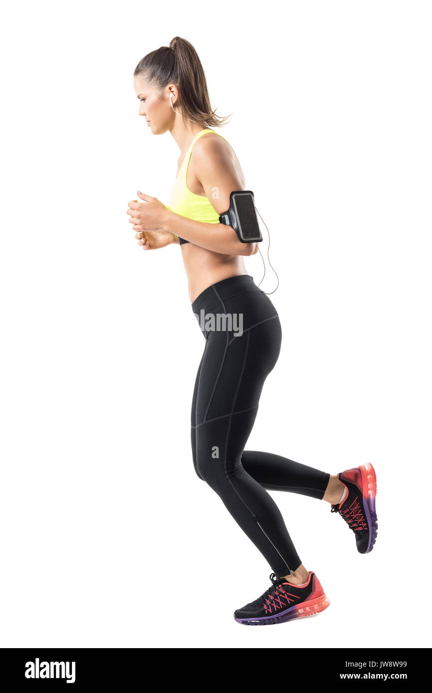 Studio portrait profile female woman Cut Out Stock Images & Pictures ...