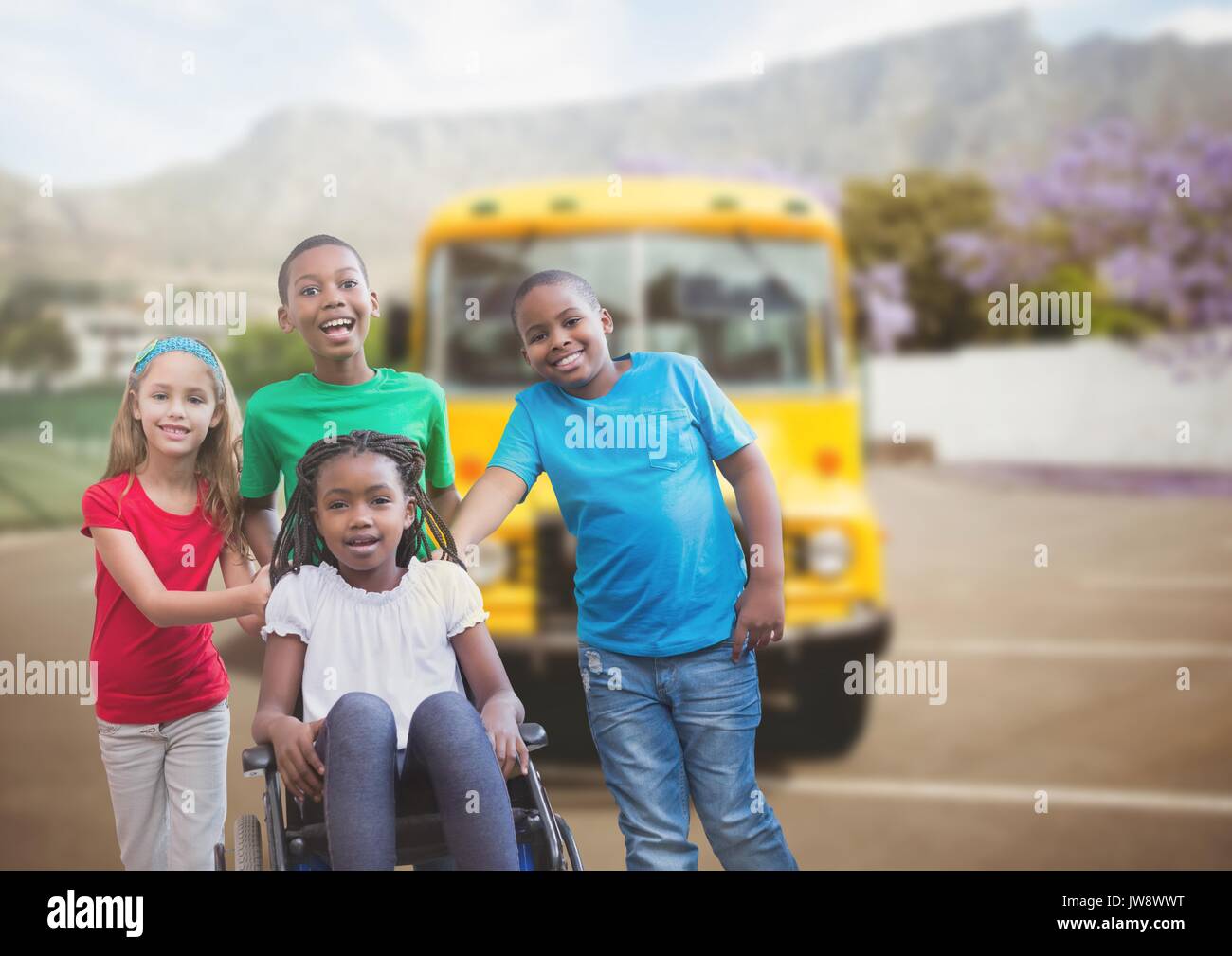Disability school bus hi-res stock photography and images - Alamy