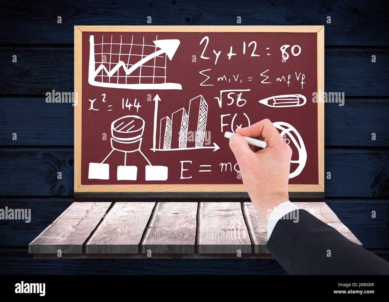 Equations on glass hi-res stock photography and images - Alamy