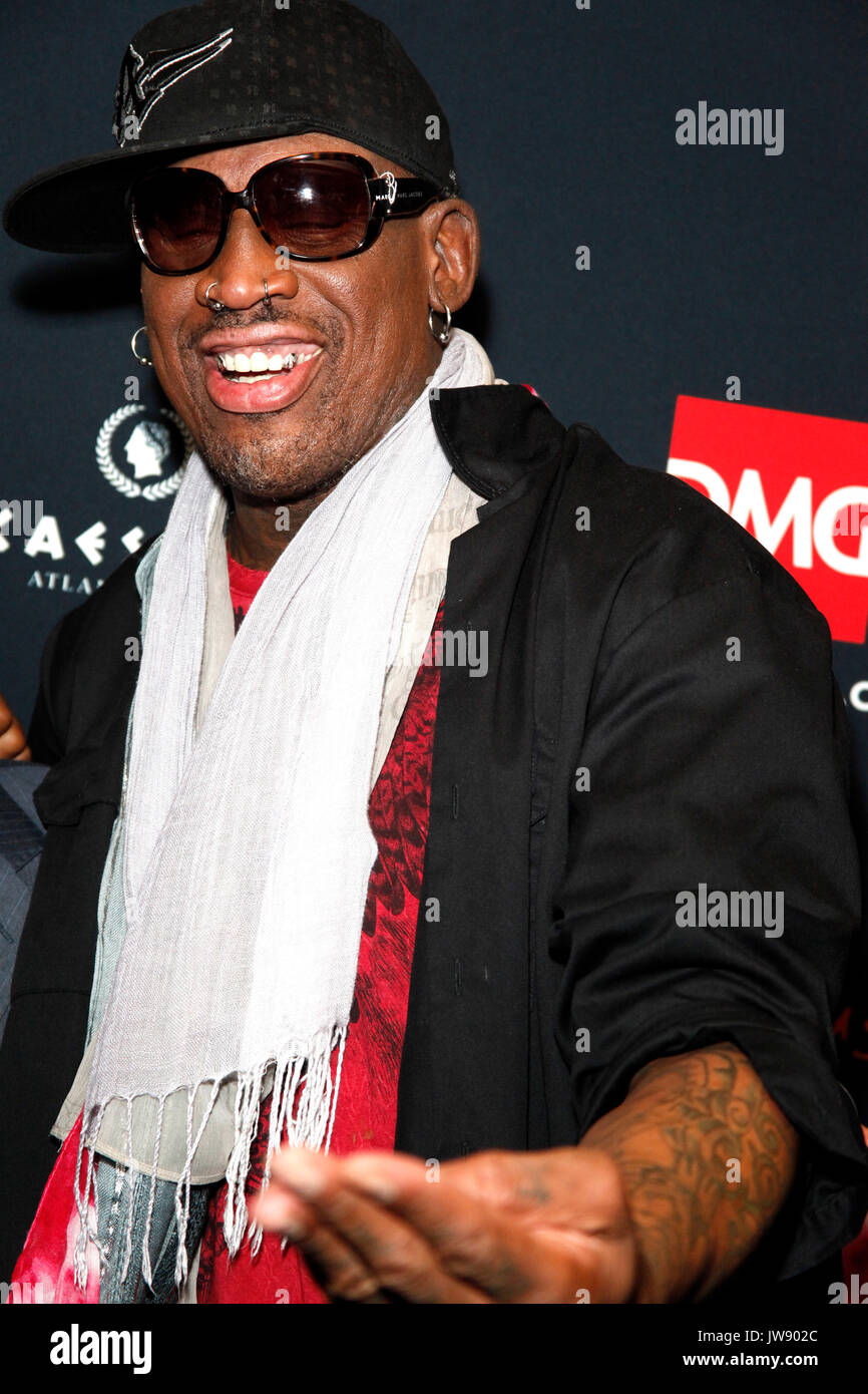 Dennis Rodman performs a dj set at Dusk at Caesars in Atlantic City, NJ ...