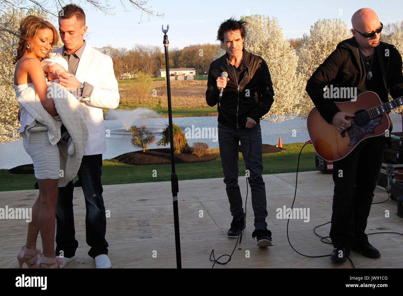 Train performing a three song set at Colby Carr and Jennie O'Neil's ...
