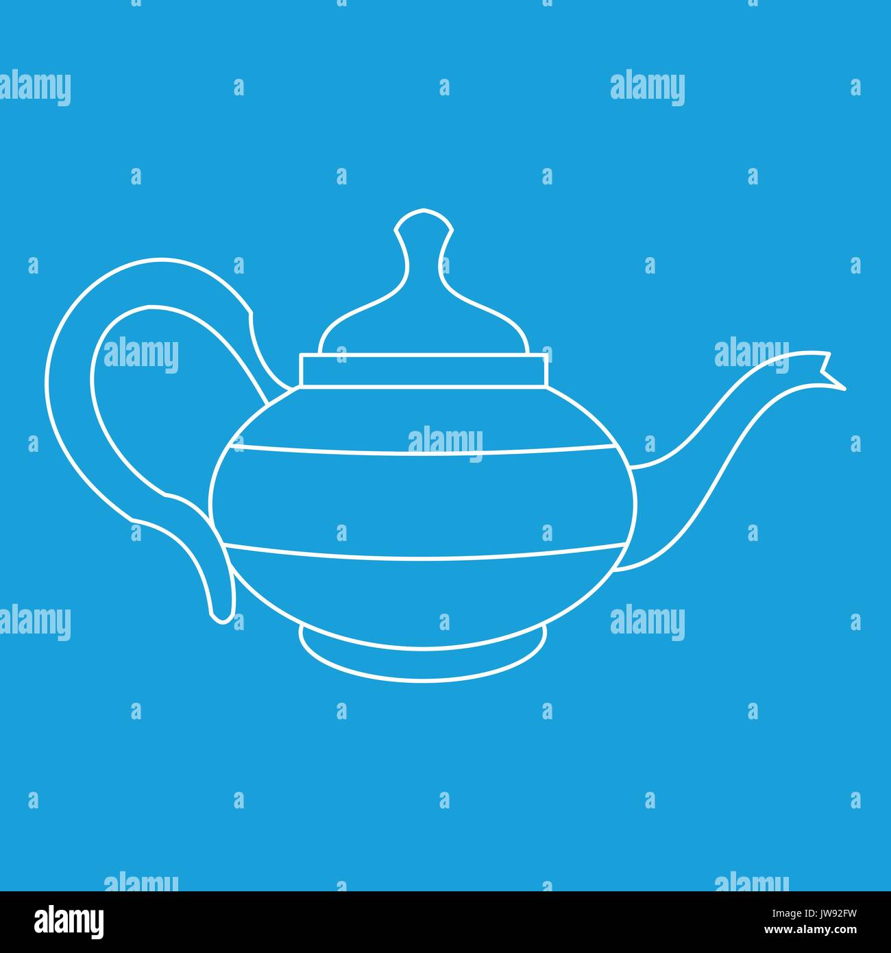 Teapot icon, outline style Stock Vector Image & Art - Alamy