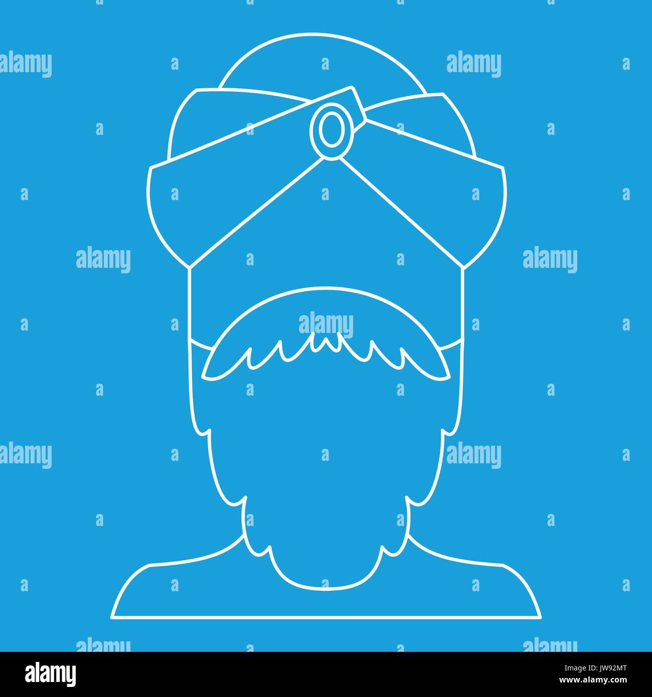 Indian beard style Stock Vector Images - Alamy