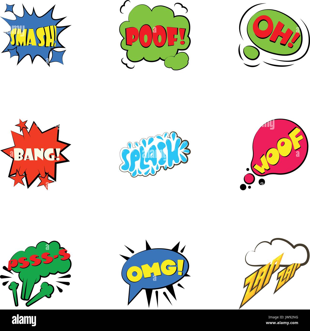Simple abbreviations speech bubbles icons set Stock Vector Image & Art ... Simple abbreviations speech bubbles icons set Stock Vector Image & Art ...