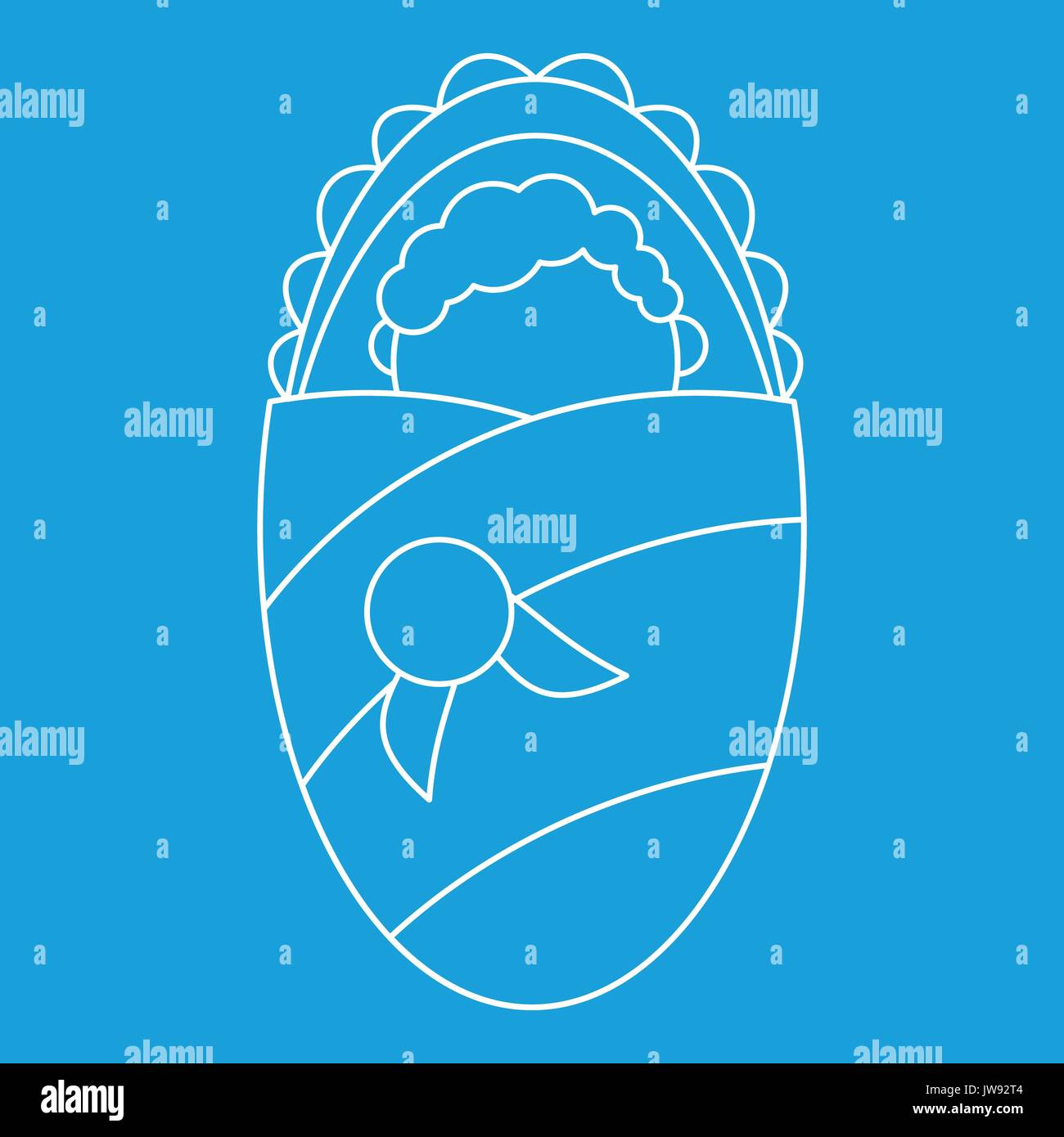 Newborn baby icon, outline style Stock Vector Image & Art - Alamy