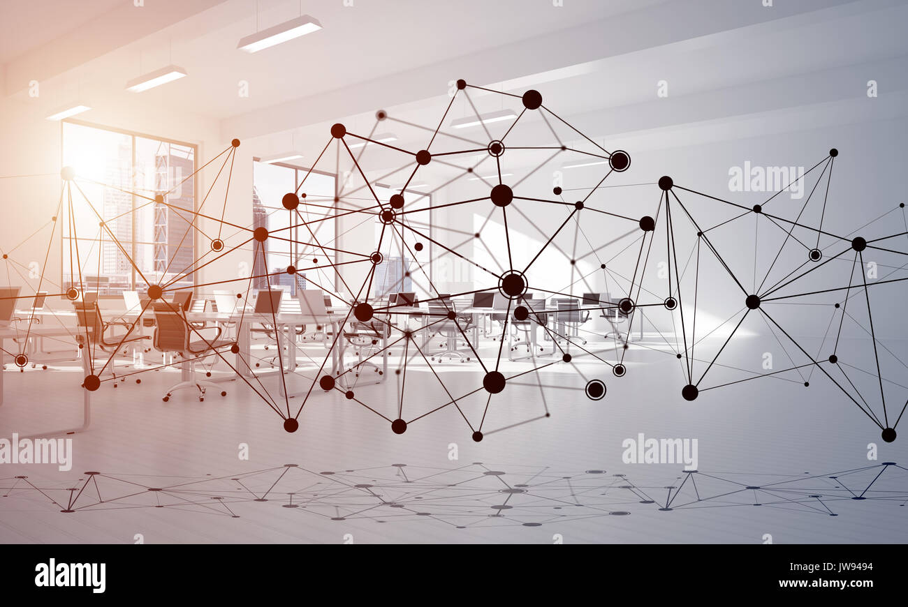 Networking and wireless connection as concept for effective modern ...