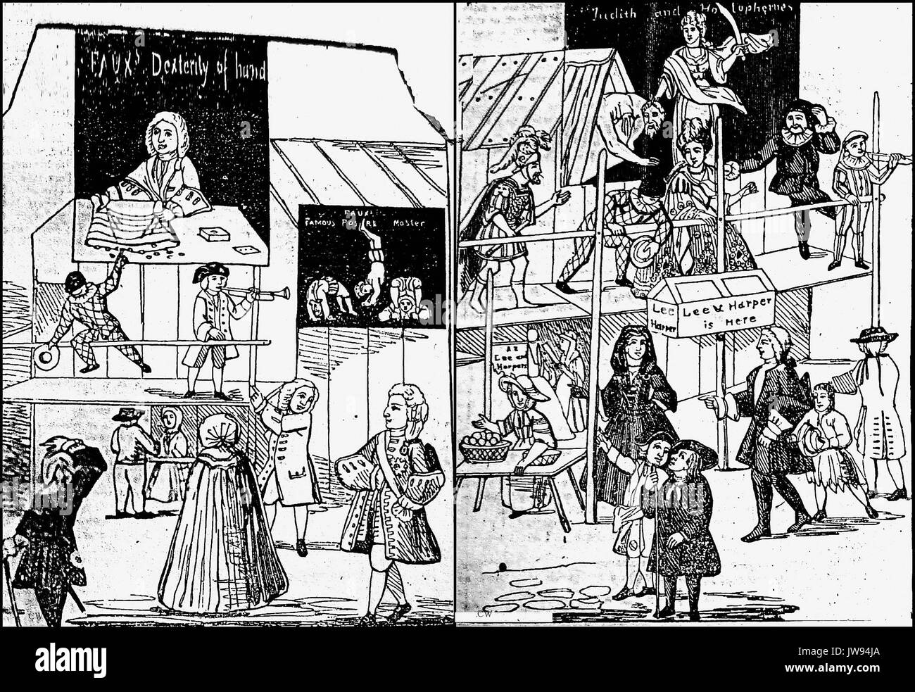 St Bartholomew's Fair London in 1721 Stock Photo - Alamy