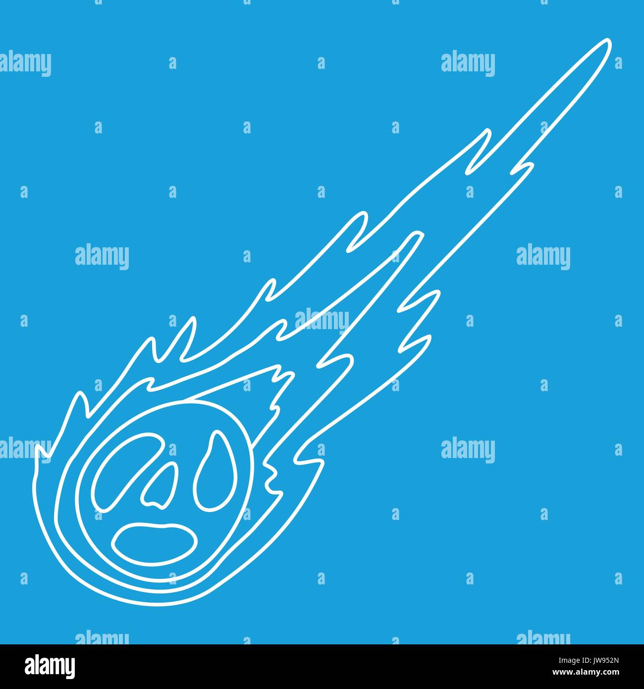 Meteorite icon, outline style Stock Vector Image & Art - Alamy