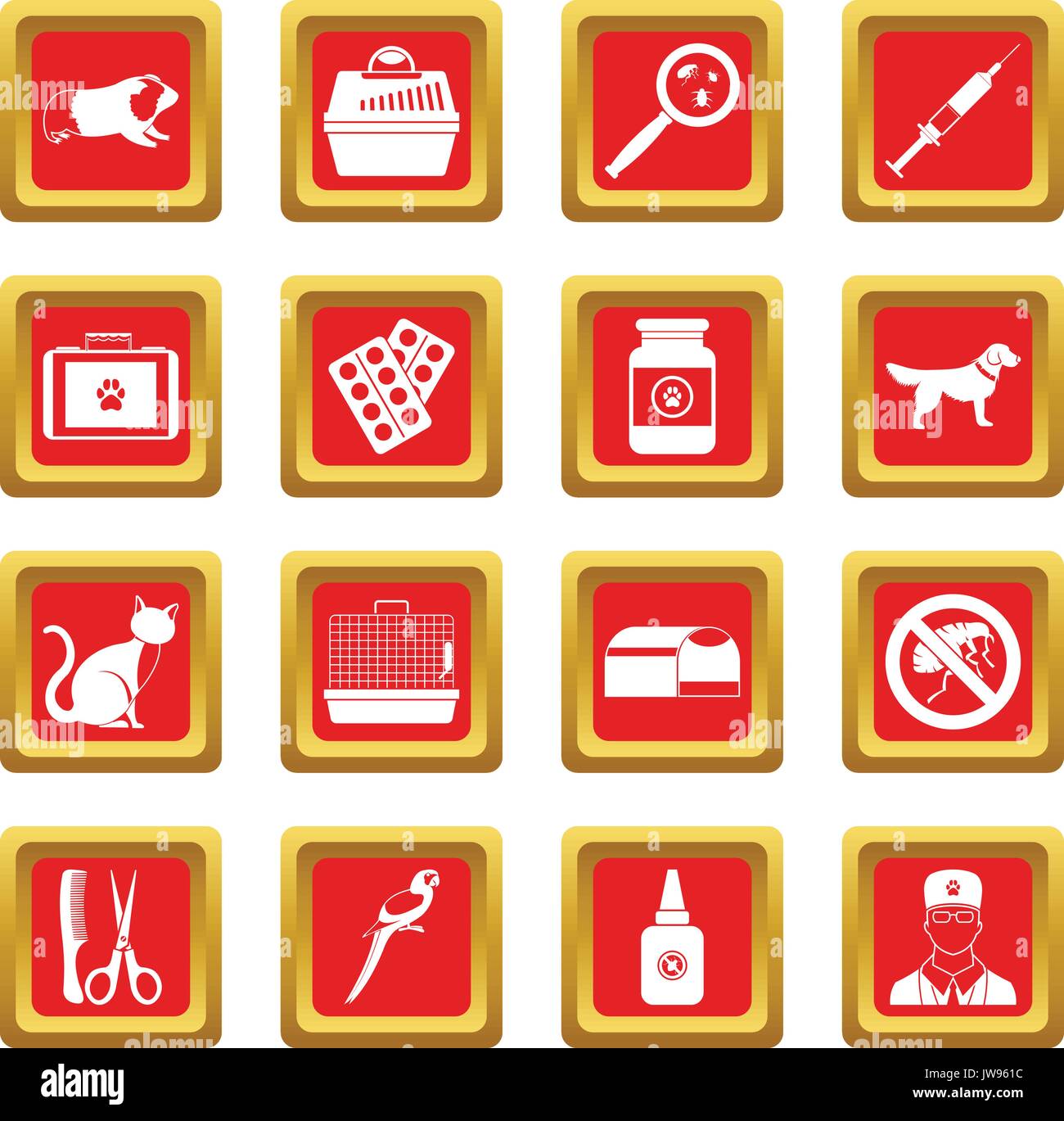 Cat flea vet Stock Vector Images - Alamy