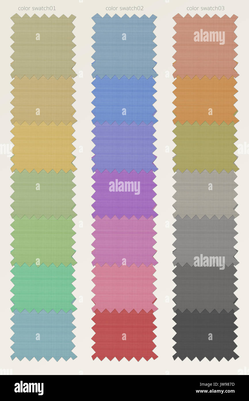 color guide or color swatch collection isolated on white Stock Photo ...