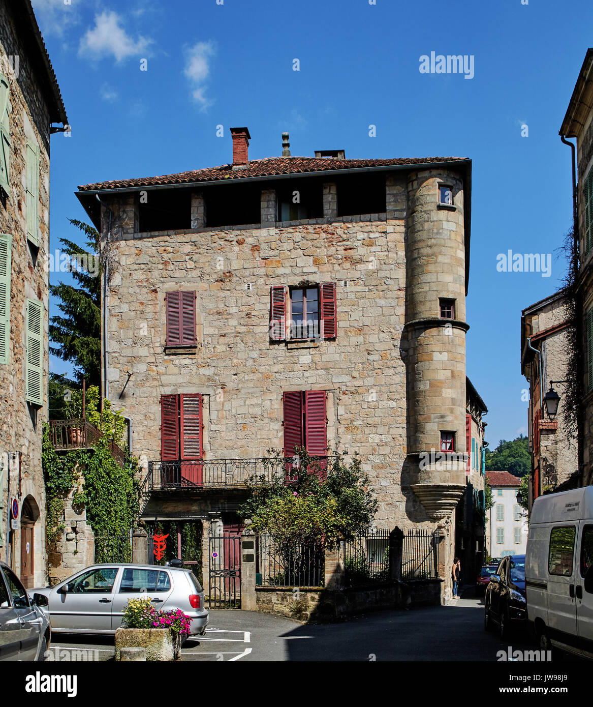 France, Lot, Figeac, the town on the Cele river Stock Photo - Alamy