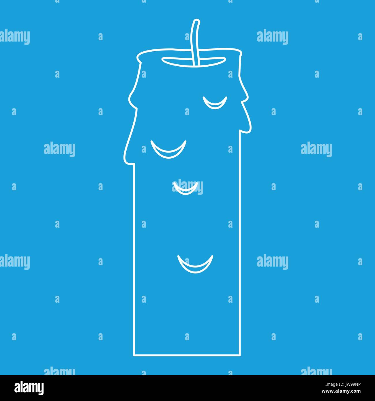 Paraffin candle icon, outline style Stock Vector Image & Art - Alamy